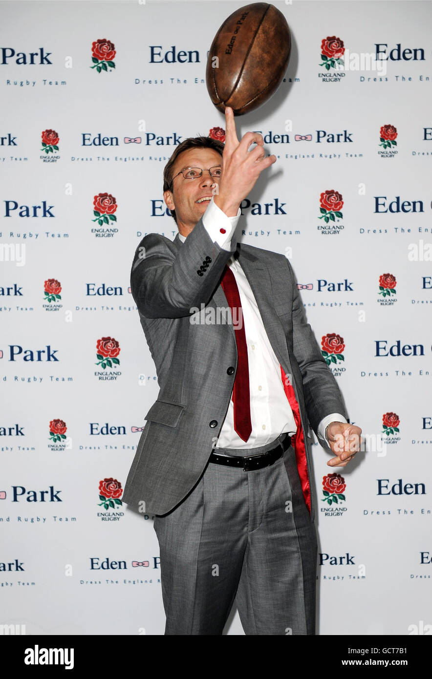 England rugby union team formalwear launch Stock Photo - Alamy