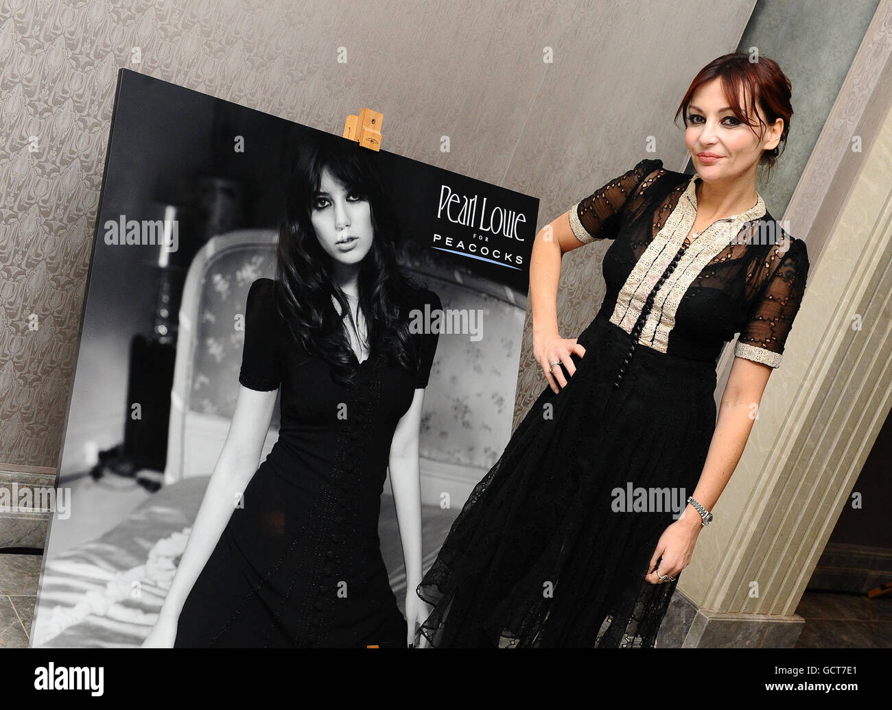 Pearl lowe for peacocks launch hi-res stock photography and images - Alamy