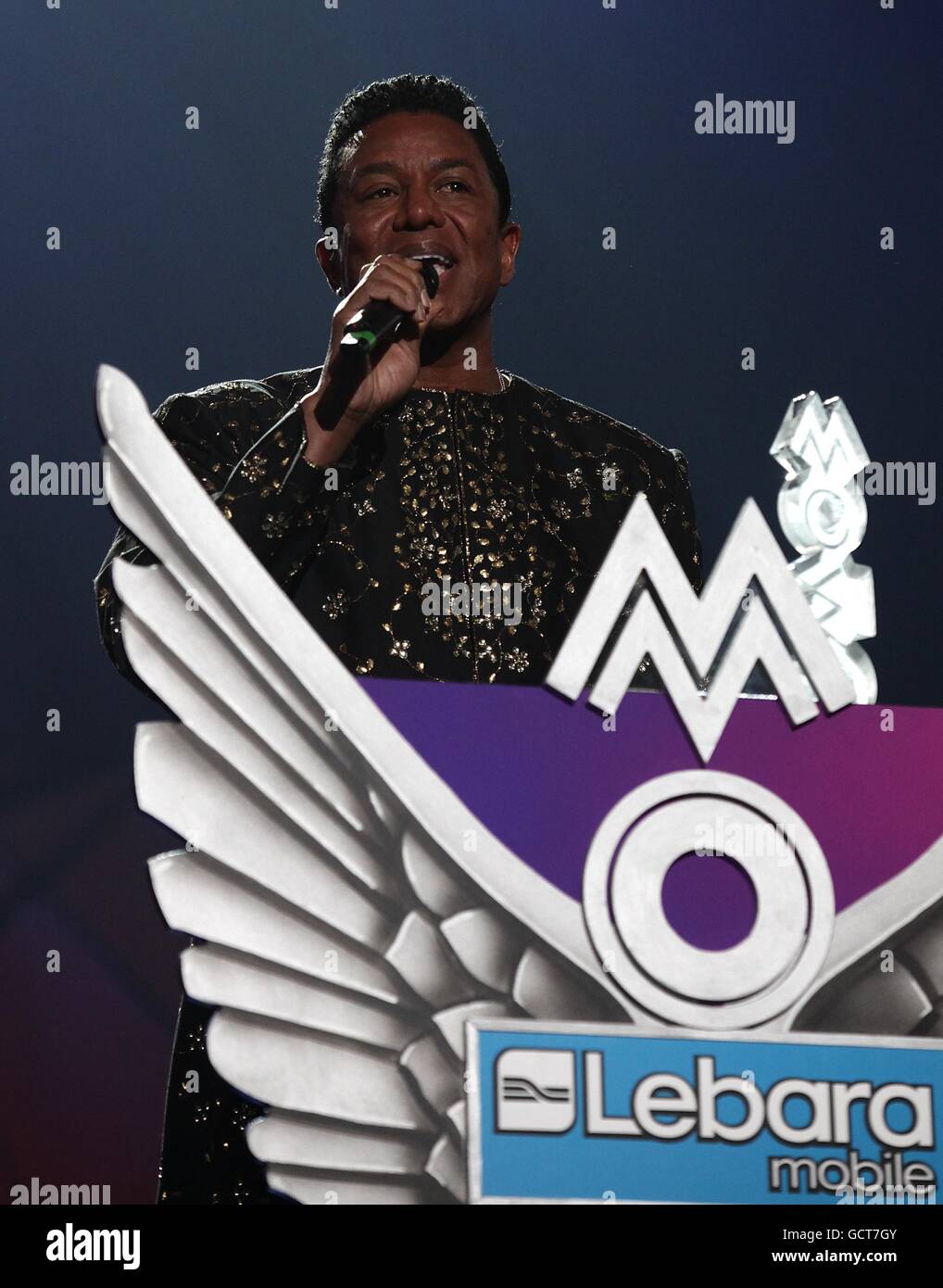 Jermaine Jackson on stage during the 2010 Mobo Awards, at the Echo ...