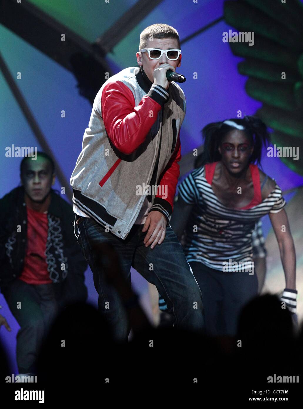 Professor Green performs on stage during the 2010 Mobo Awards, at the ...