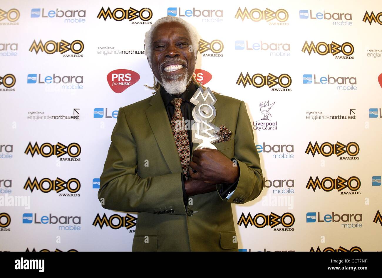 Billy Ocean with his Lifetime Achievement Award, at the 2010 Mobo ...