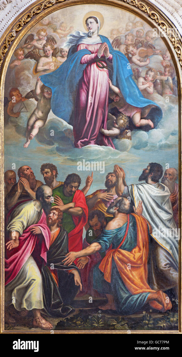 Assumption of the virgin mary into heaven hi-res stock photography and ...