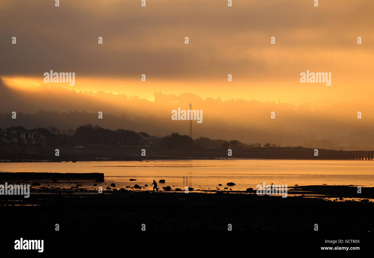 Sunrise over the Clyde Estuary Stock Photo - Alamy