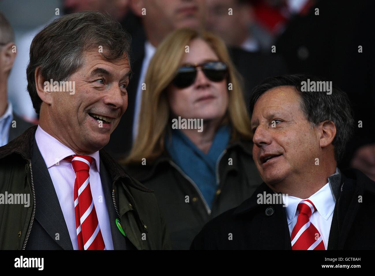 Liverpool Chairman Martin Broughton (left) and co-owner Thomas Werner ...