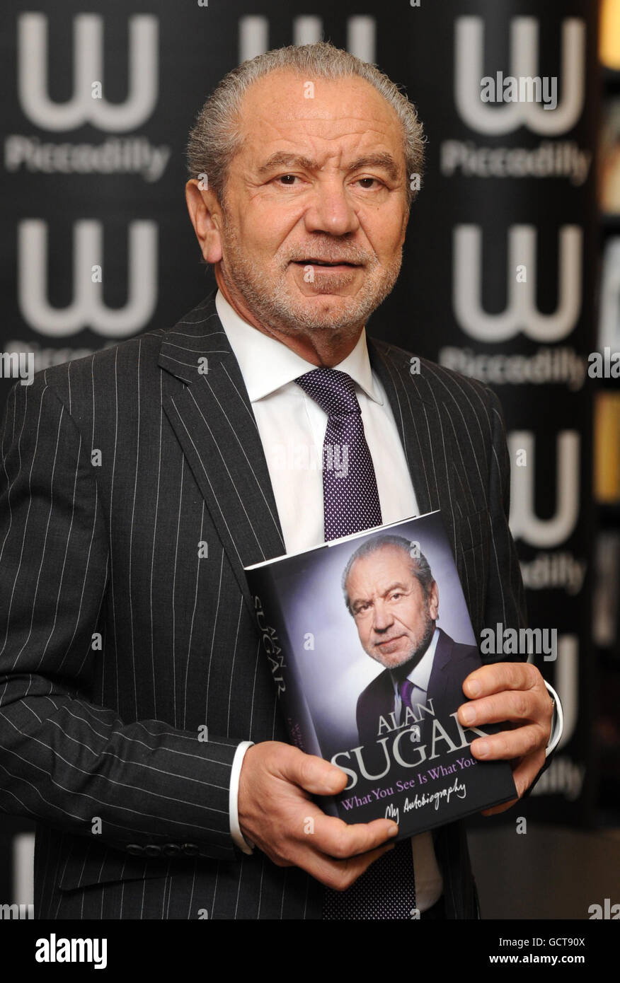 Lord Sugar autobiography event - London Stock Photo - Alamy