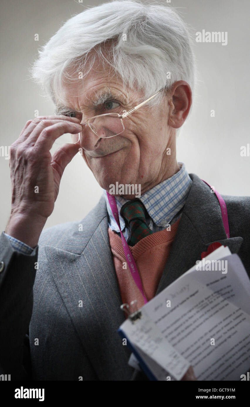Dr Jim Swire arrives at the Scottish Parliament in Edinburgh to deliver ...