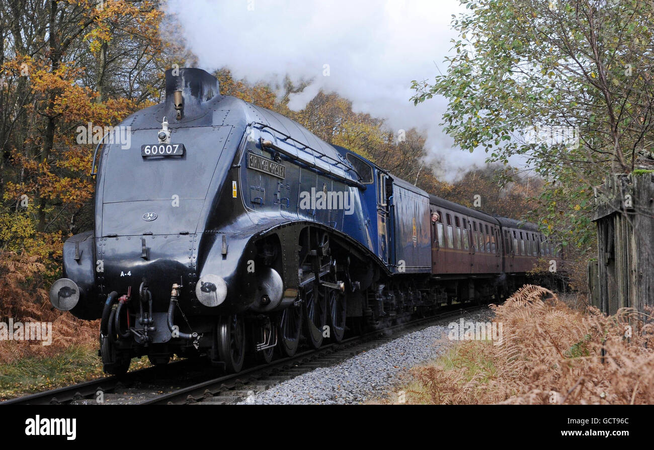 Steam engine 60007 Sir Nigel Gresley Stock Photo - Alamy