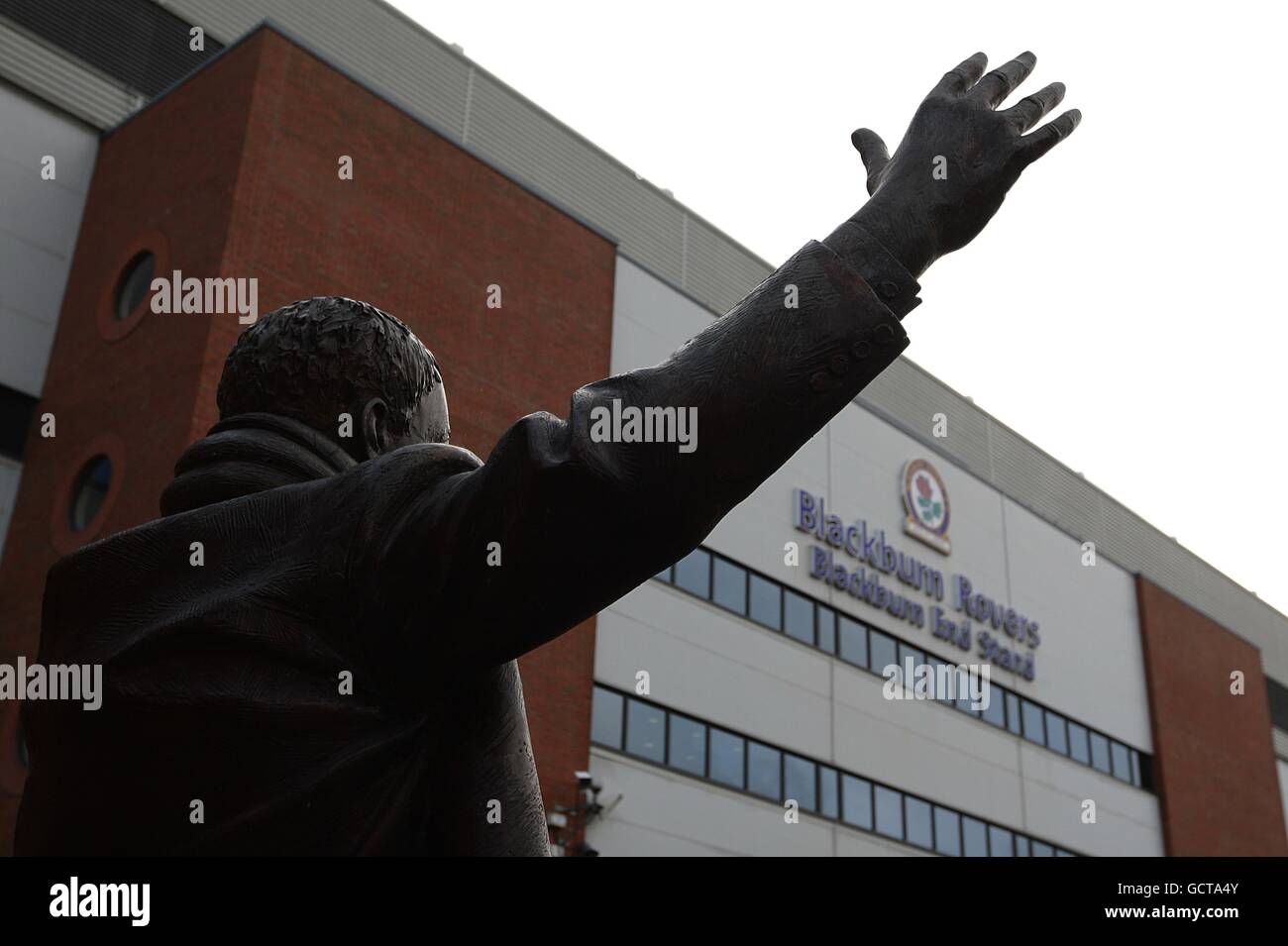 Jack walker statue outside ewood park hi-res stock photography and ...