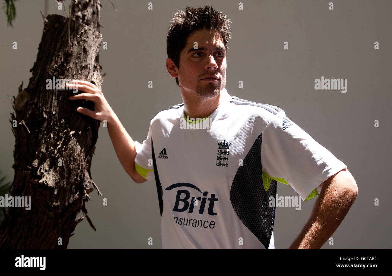 England's Alastair Cook during a photocall at the team hotel in Perth ...