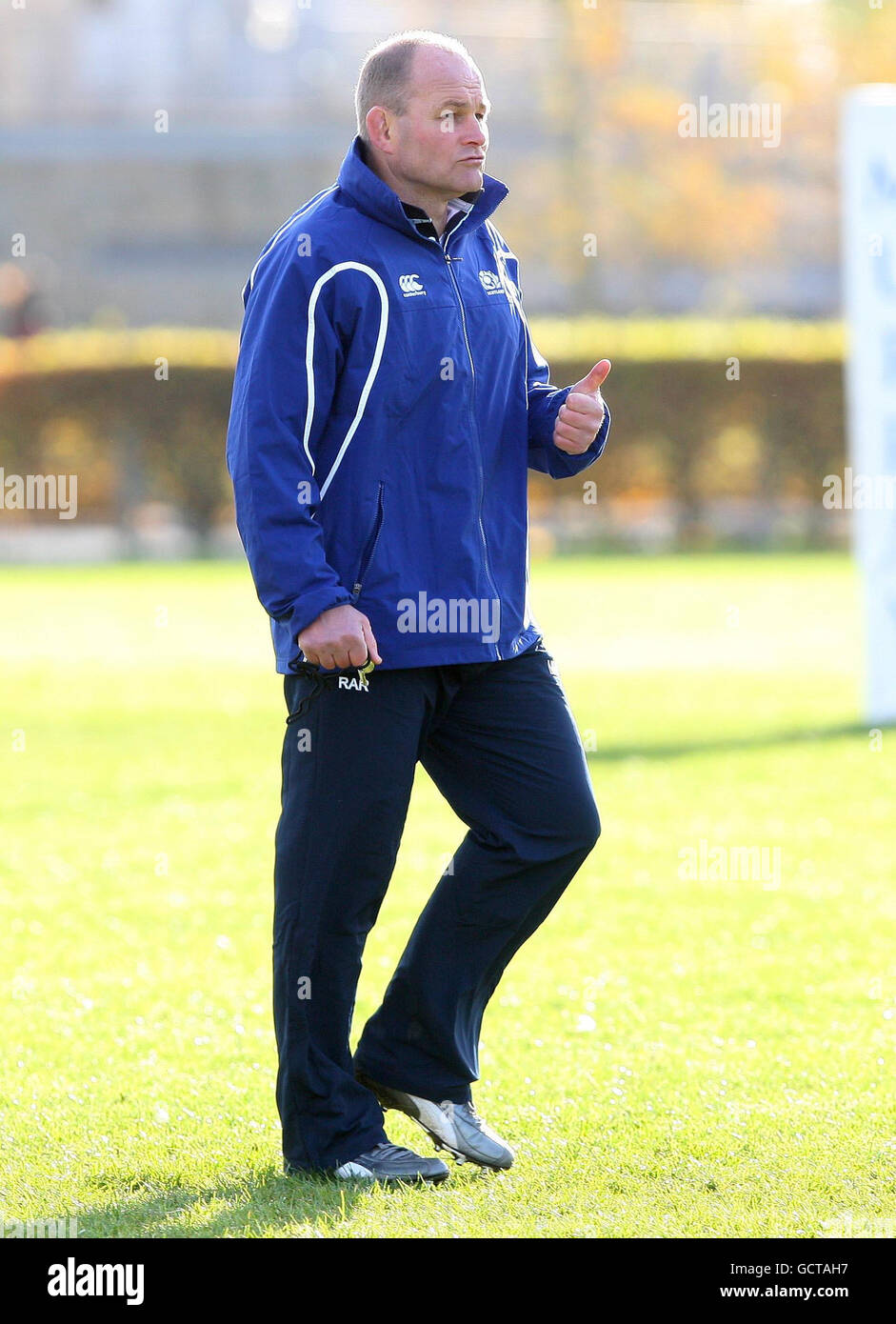 Rugby Union - Scotland Training Session - St Andrews Old Course Stock ...