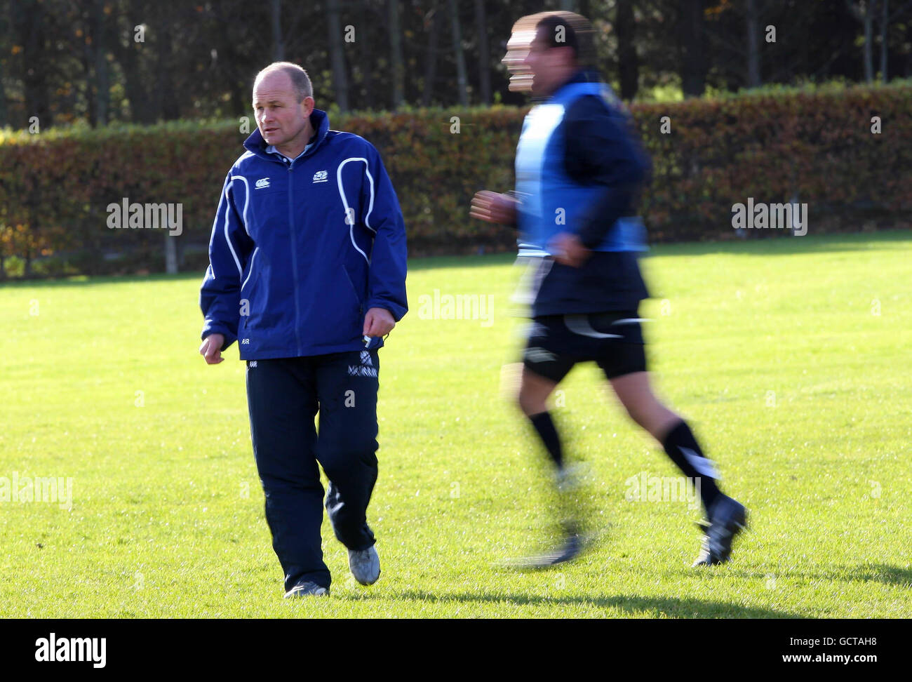 Scotland head coach Andy Robinson during a training session at St ...