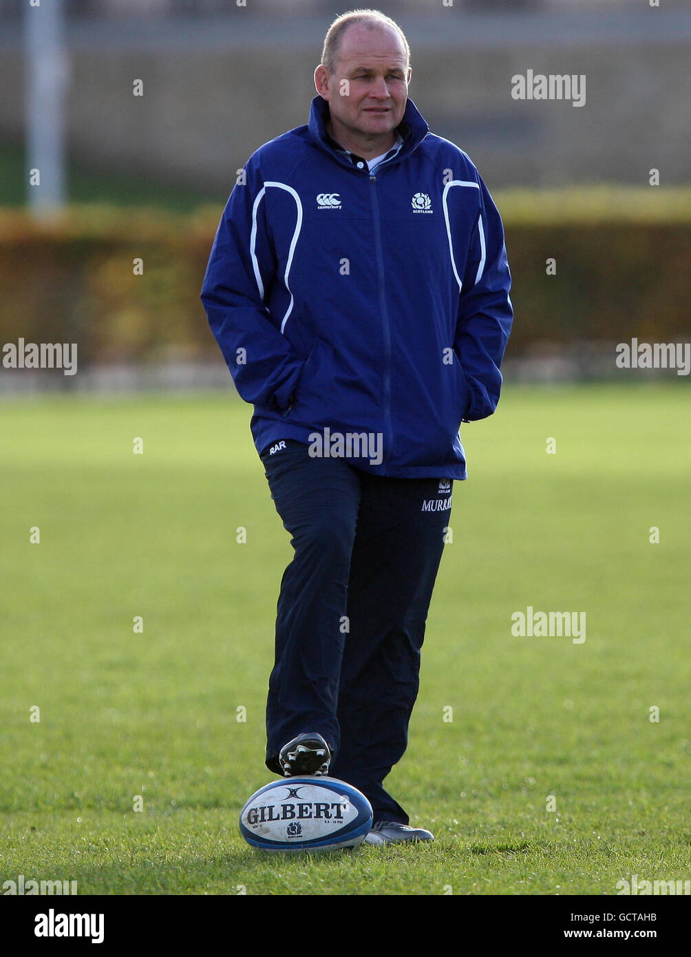 Scotland head coach Andy Robinson during a training session at St ...