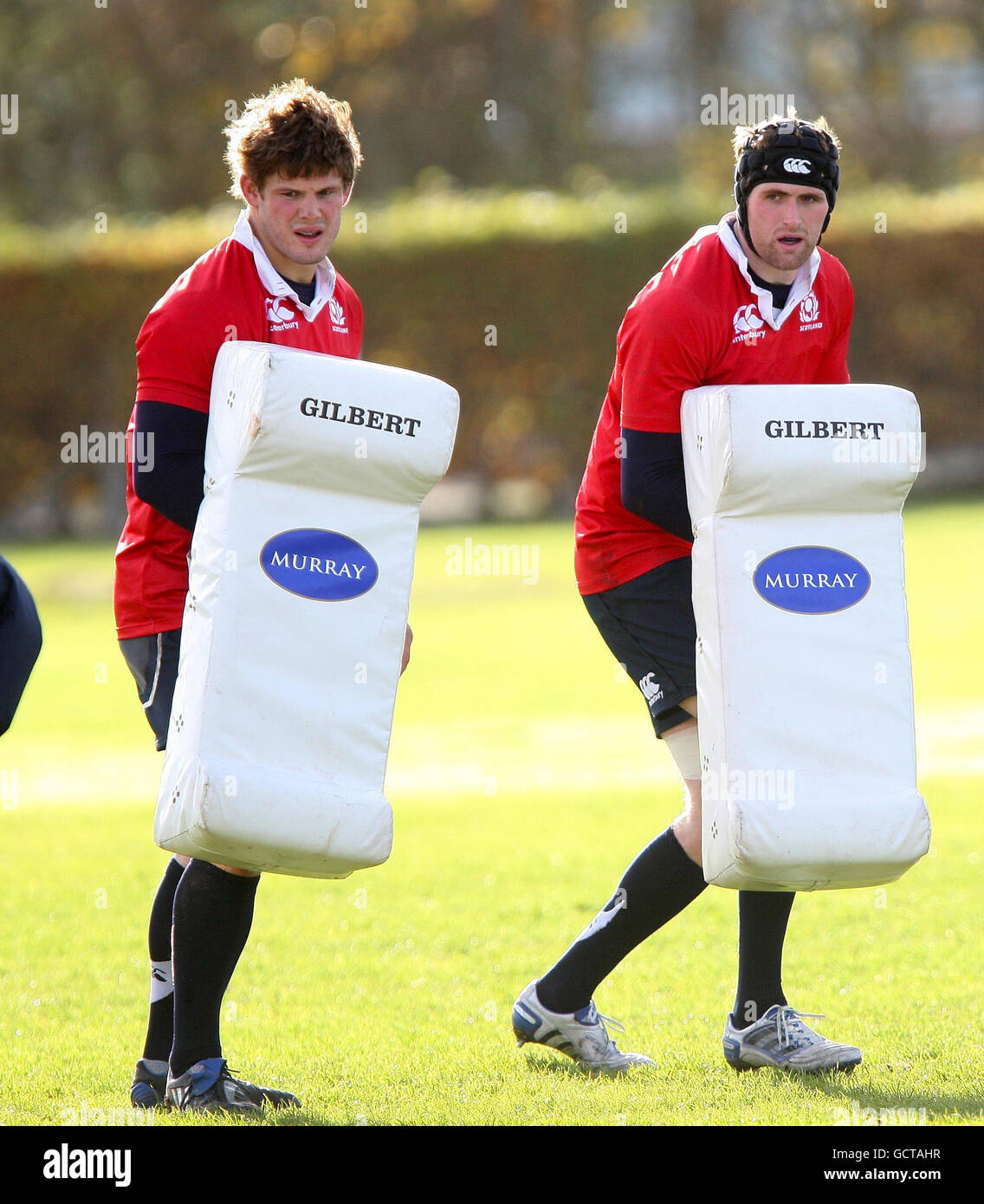 Rugby Union - Scotland Training Session - St Andrews Old Course Stock ...