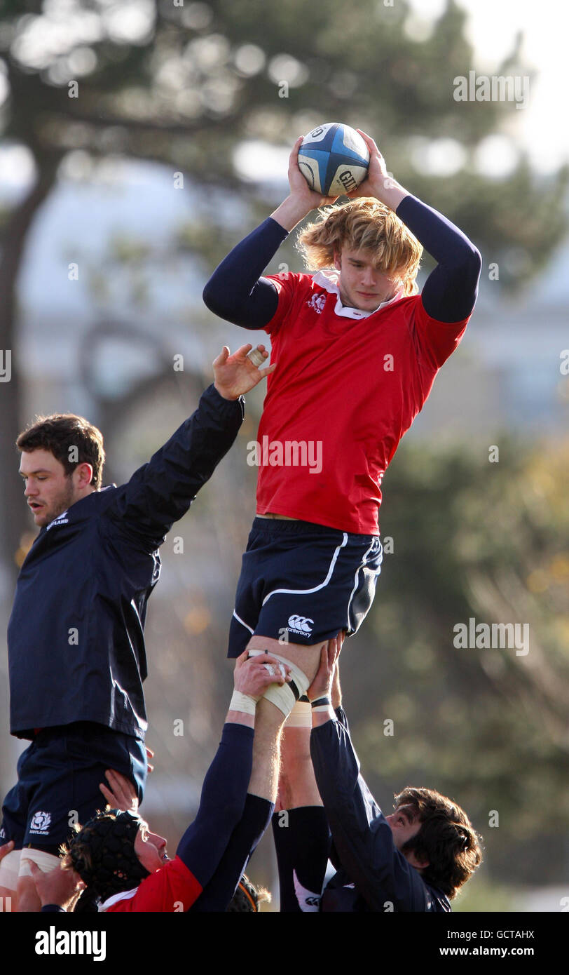 Rugby Union - Scotland Training Session - St Andrews Old Course Stock ...