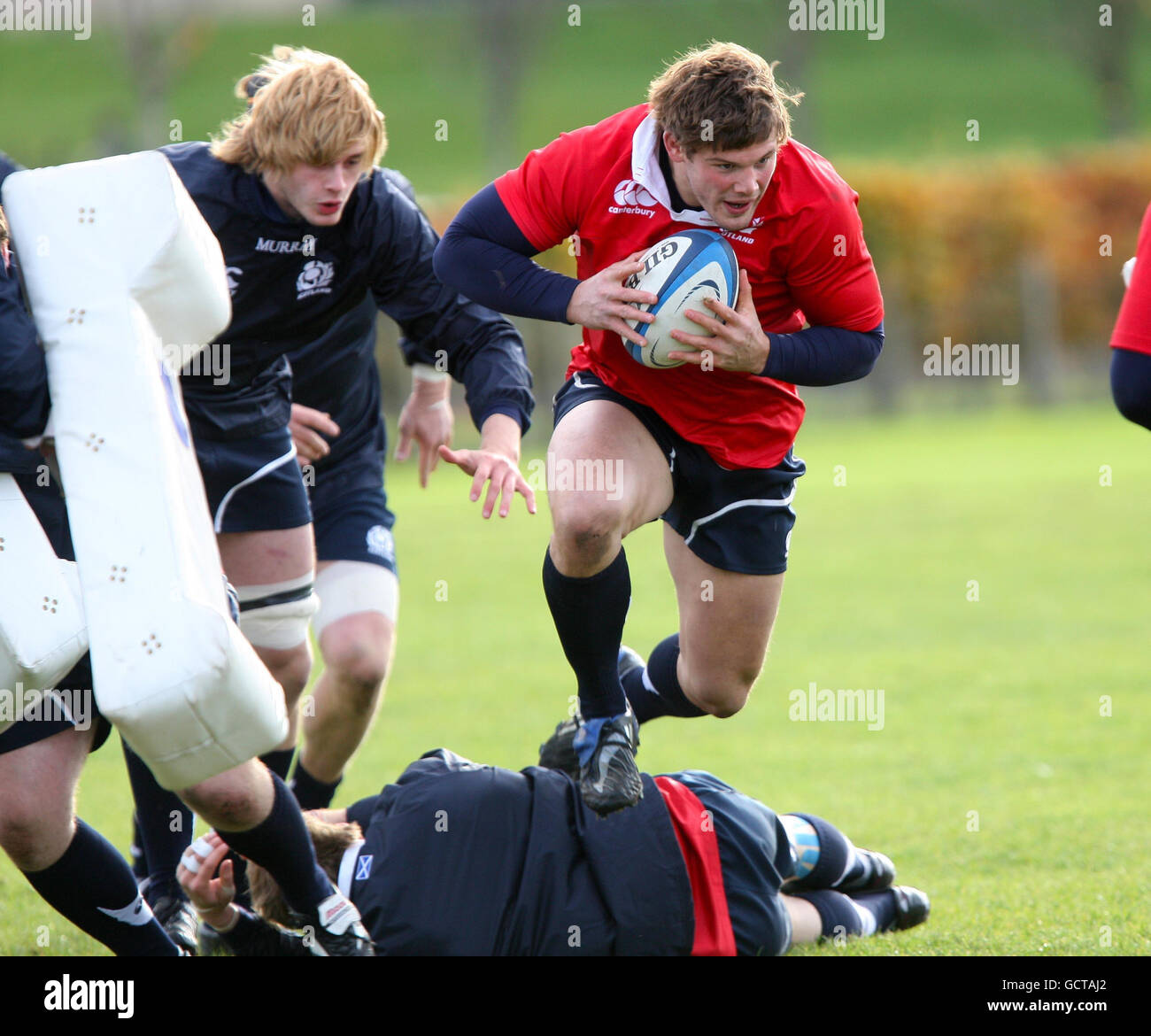 Rugby Union - Scotland Training Session - St Andrews Old Course Stock ...