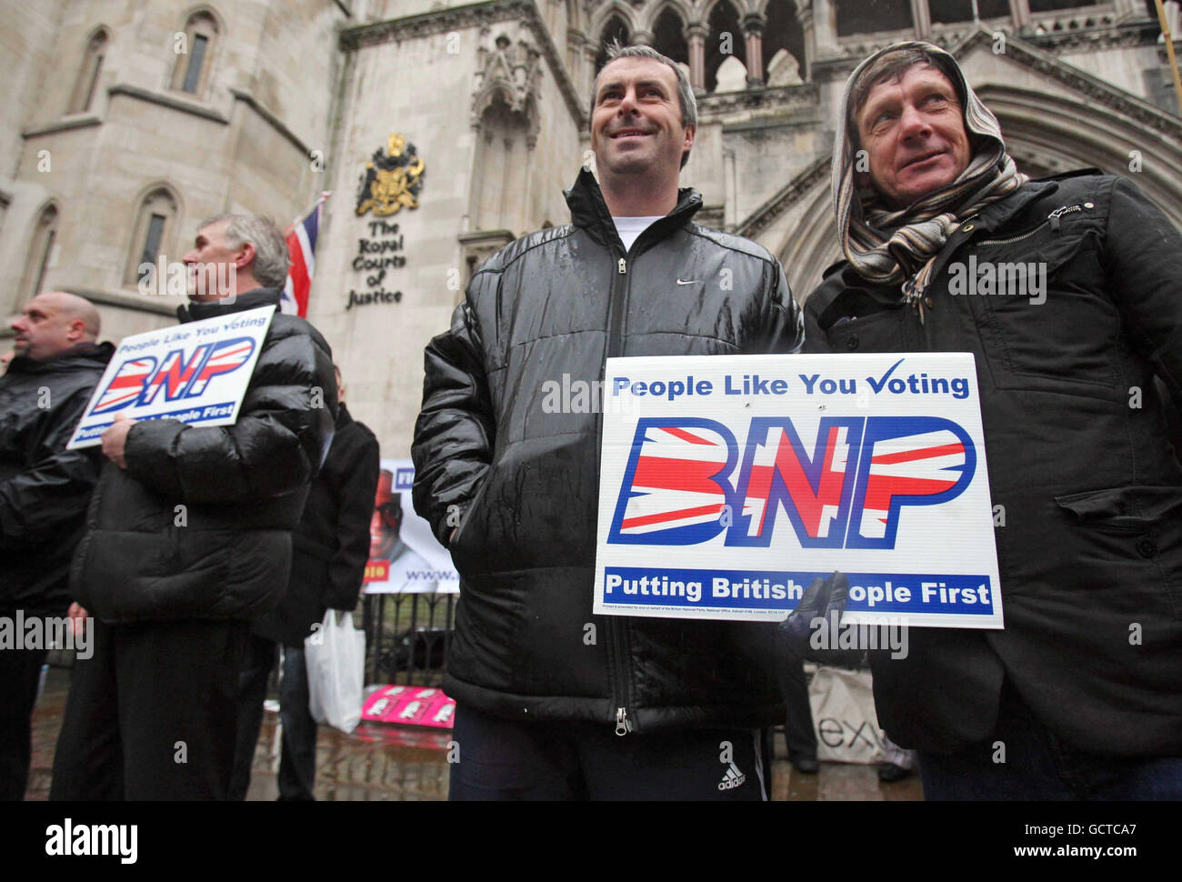 British national party supporters hi-res stock photography and images ...