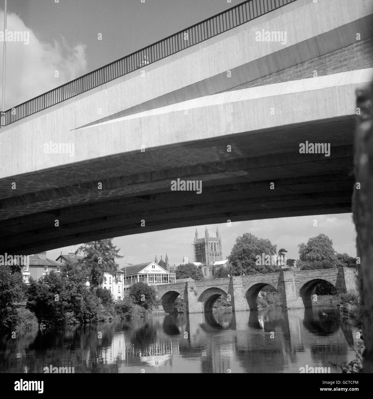 New old bridge over Black and White Stock Photos & Images - Alamy