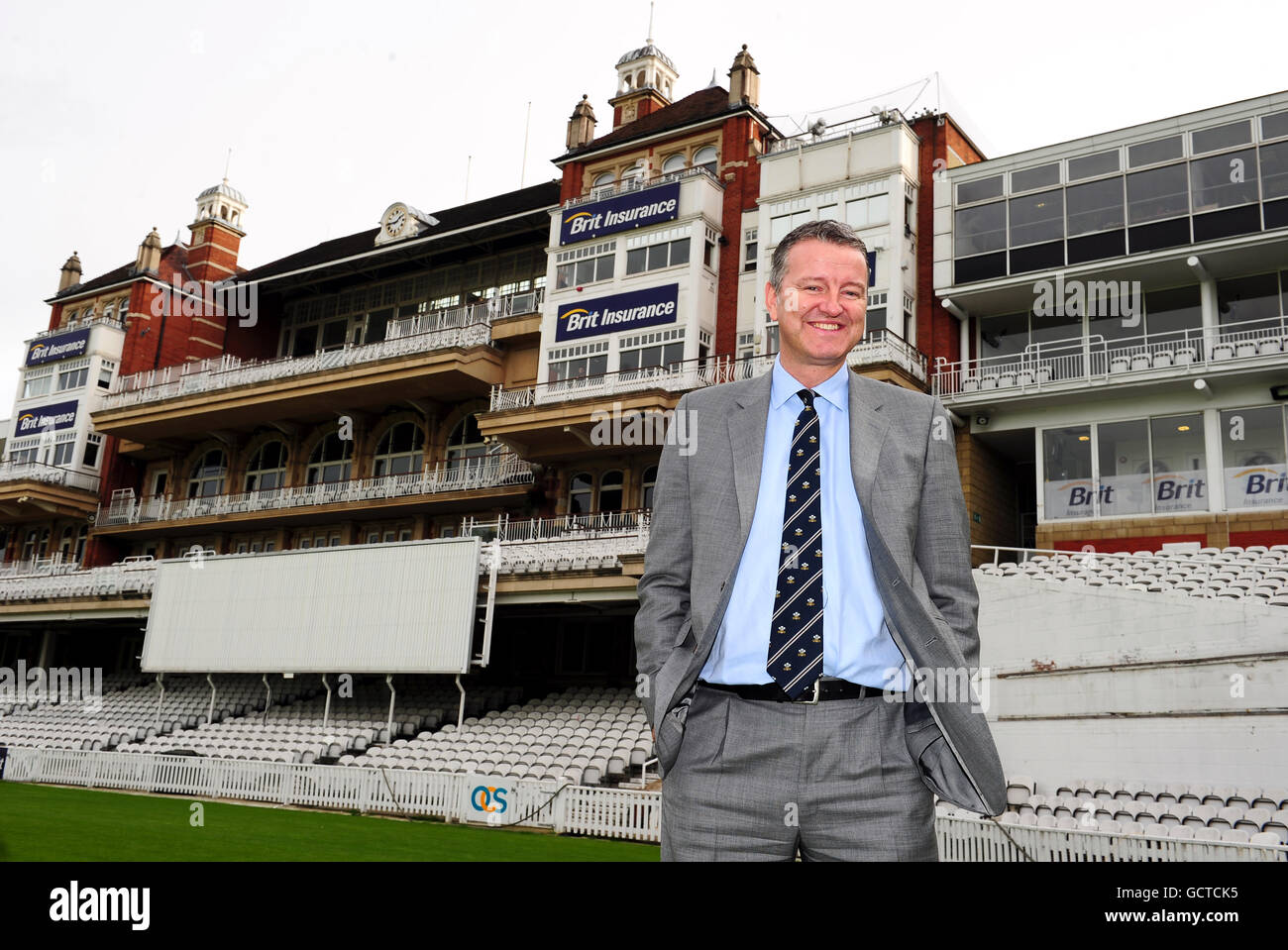 Cricket - Surrey CCC - Press Conference - The Brit Insurance Oval Stock ...