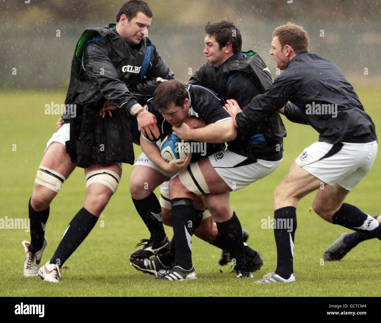 Rugby Union - Scotland Training Session - Murrayfield Stadium. Allan ...