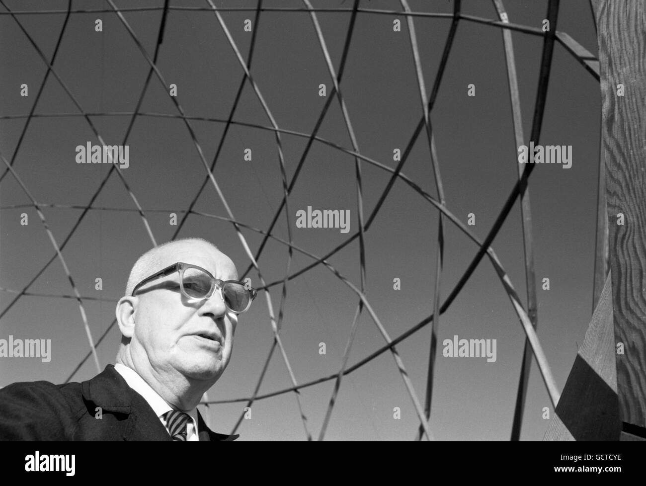 Architect, engineer, and inventor R. Buckminster Fuller, 1964. He is ...