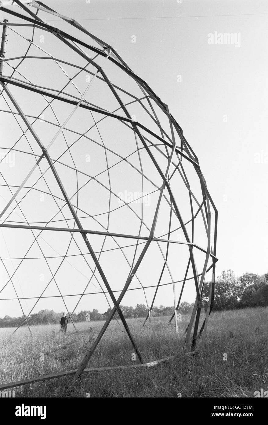 Buckminster fuller with geodesic dome Black and White Stock Photos ...