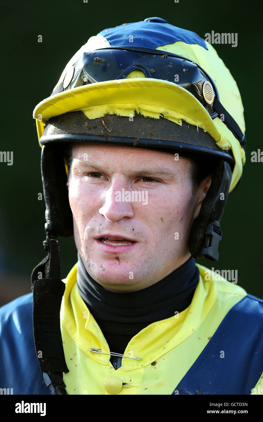 Horse racing weatherbys jump meeting kempton park hi-res stock ...