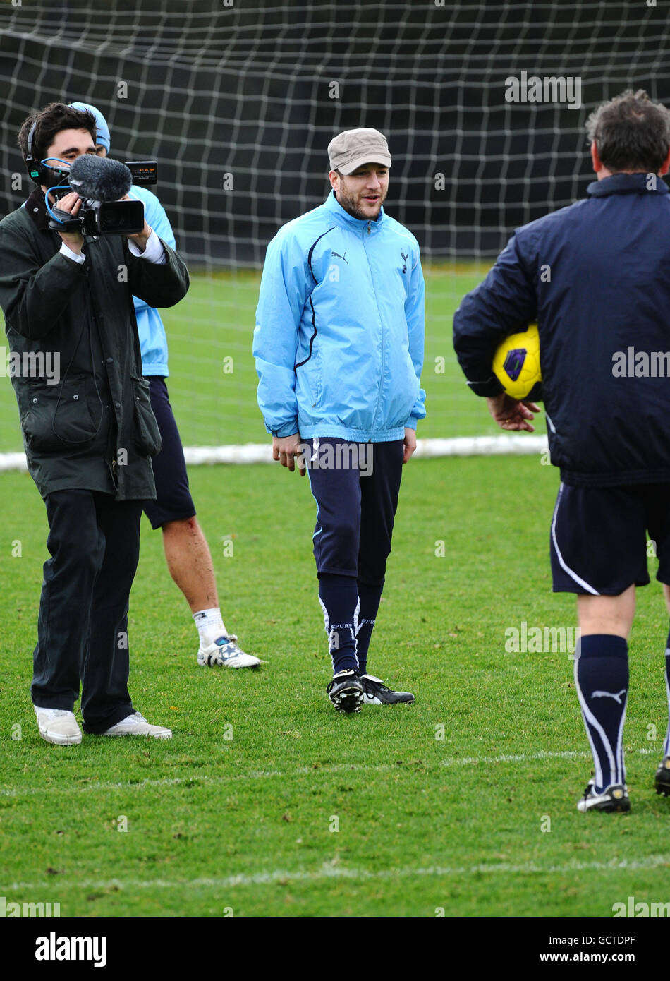 Matt Cardle trains with Spurs Stock Photo - Alamy
