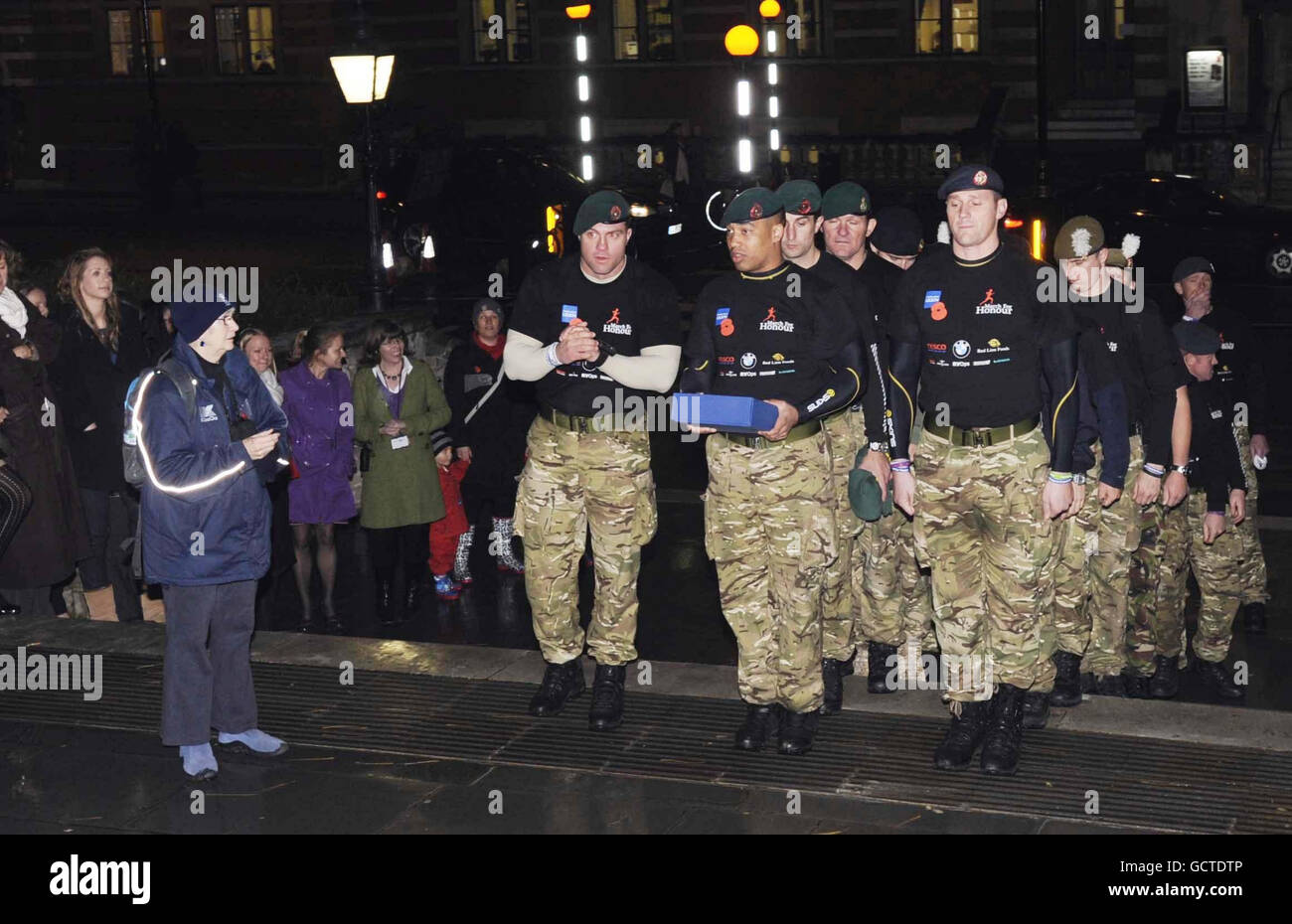Teams from the Royal Navy, Royal Marines, Army and RAF complete the ...