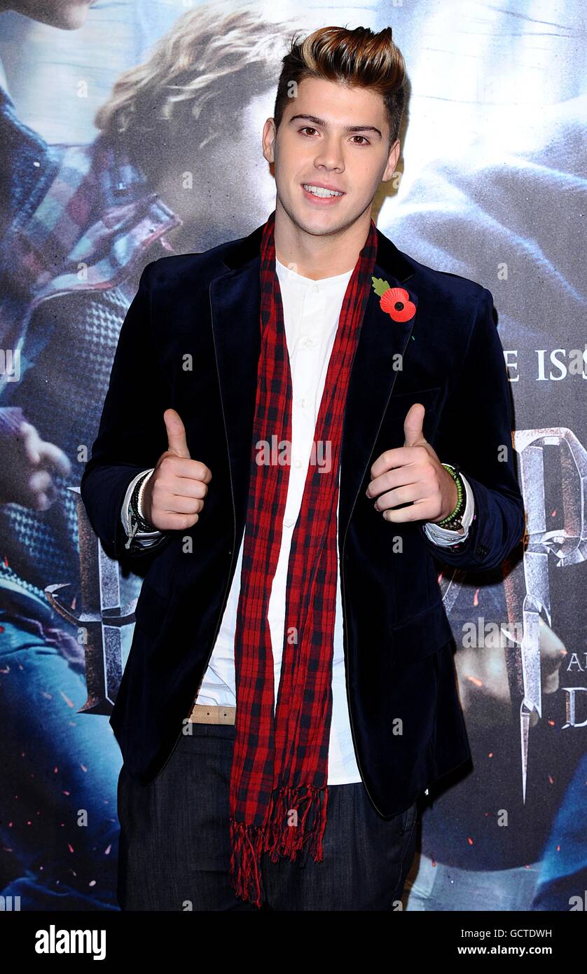 Aiden Grimshaw arriving for the World Premiere of Harry Potter and The ...