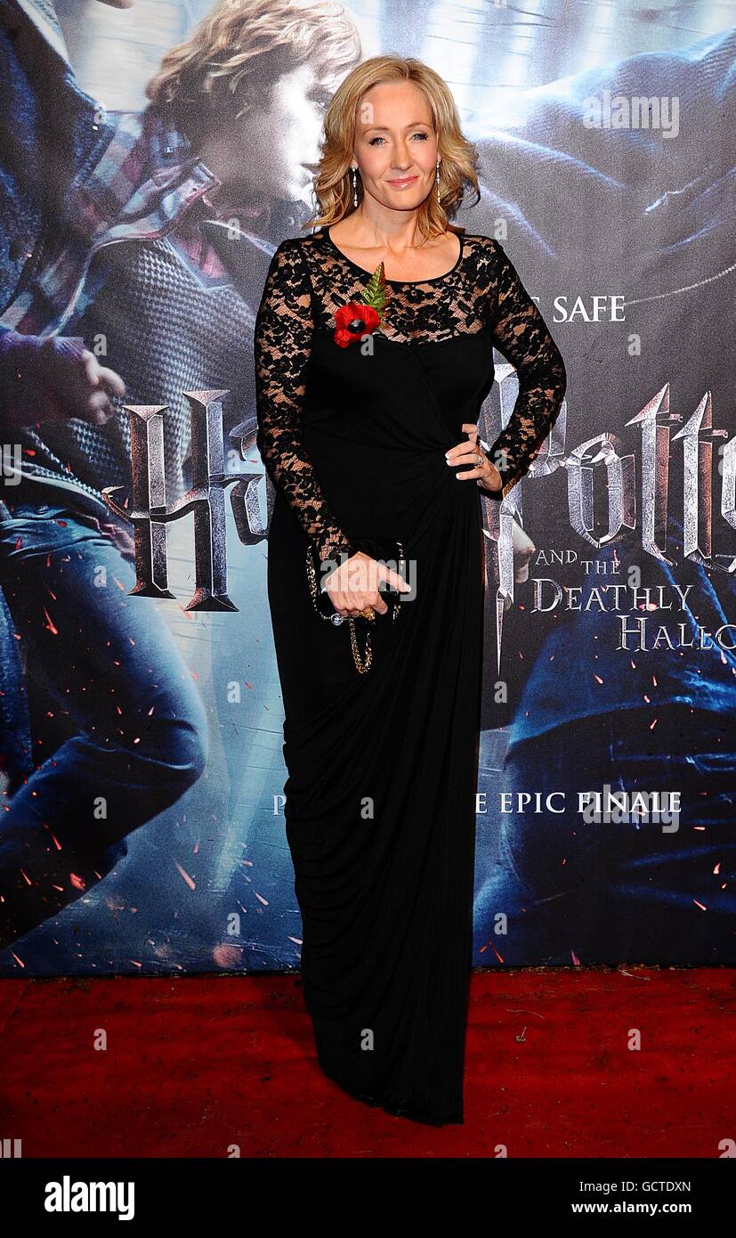 J. K. Rowling arriving for the World Premiere of Harry Potter and The ...