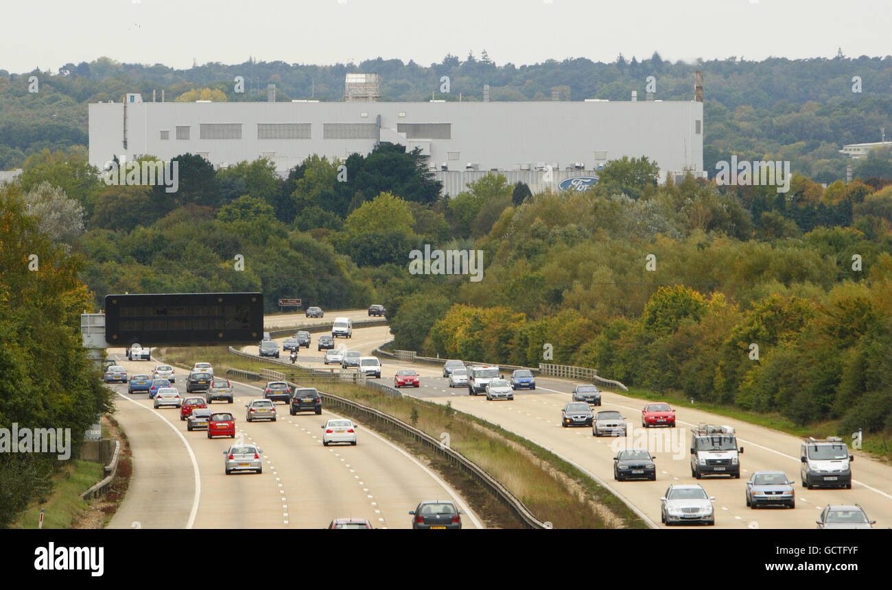 A general view of the Ford Transit factory in Southampton, Hampshire ...