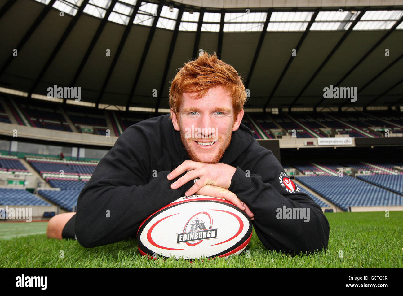 Edinburgh Rugby's Roddy Grant poses for a photograph during the team ...