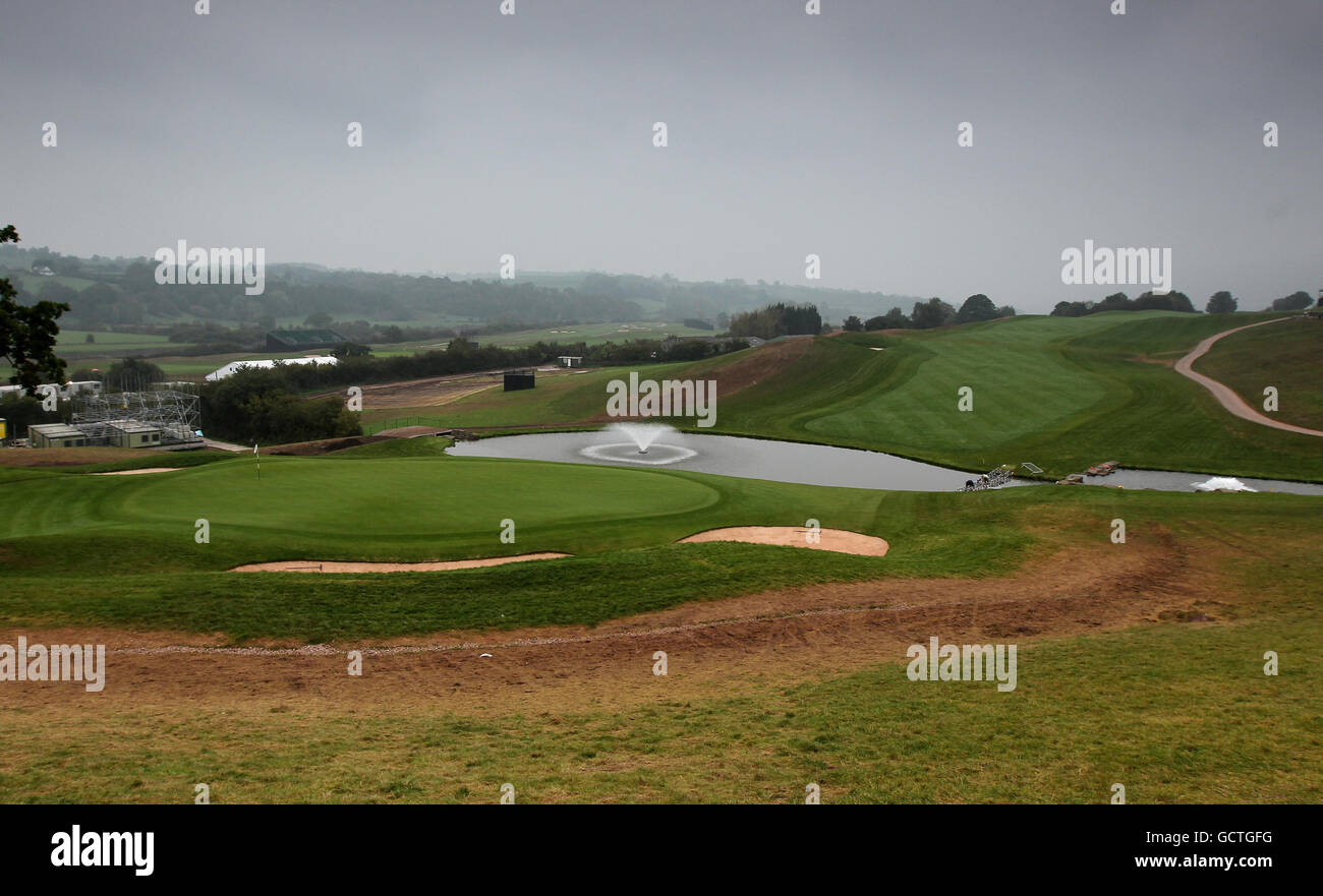 Green fairway twenty ten course celtic manor hi-res stock photography ...
