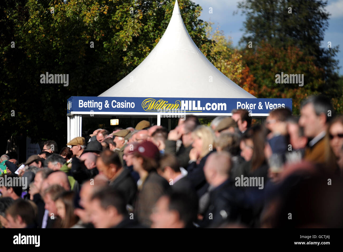 Horse Racing - Williamhill.com Day - Kempton Park. William Hill signage ...