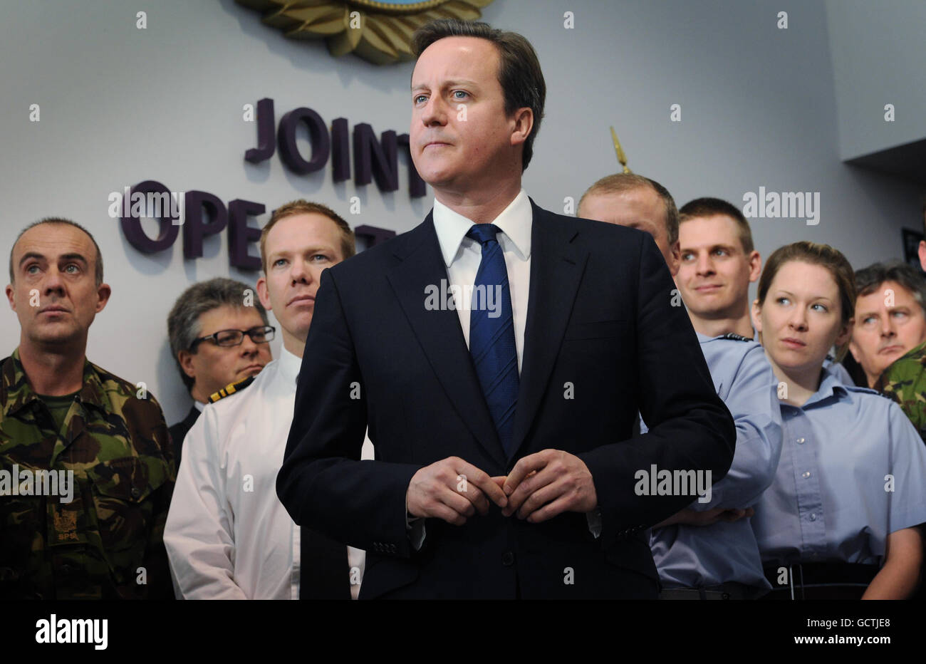 picture: Prime Minister David Cameron addresses military staff at The ...