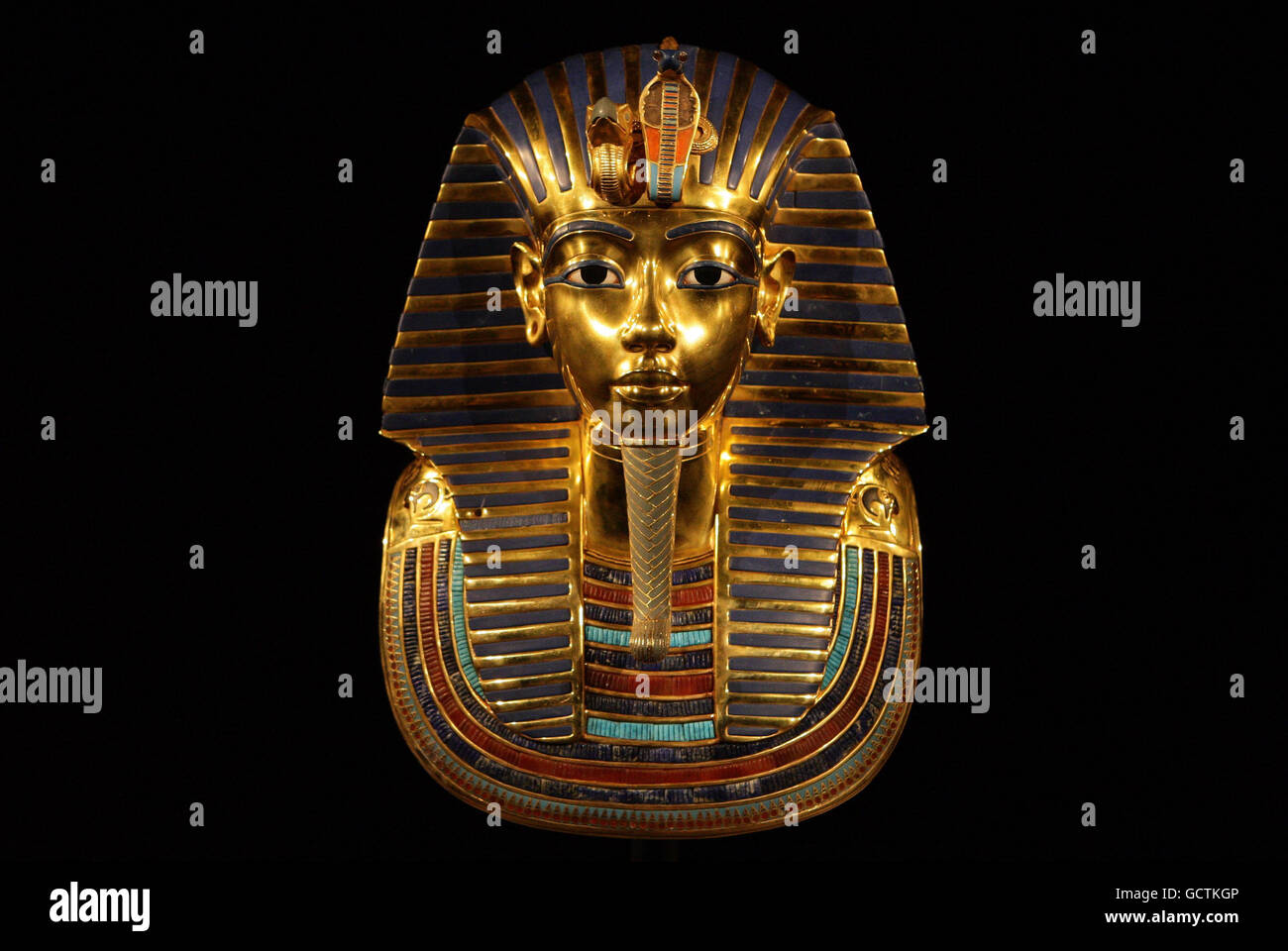 The new Tutankhamun - His Tomb and His Treasures exhibition. A replica ...