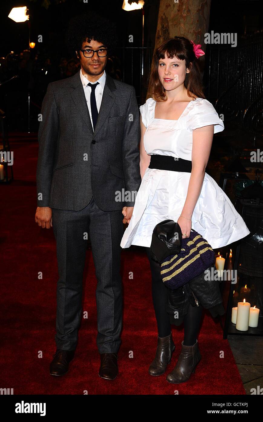 Richard Ayoade and Lydia Fox arriving for The 54th BFI London Film ...