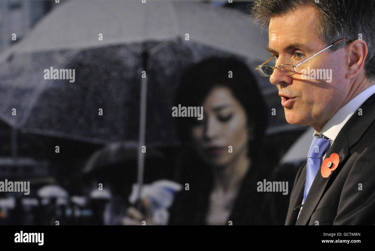 MI6 chief delivers speech Stock Photo - Alamy