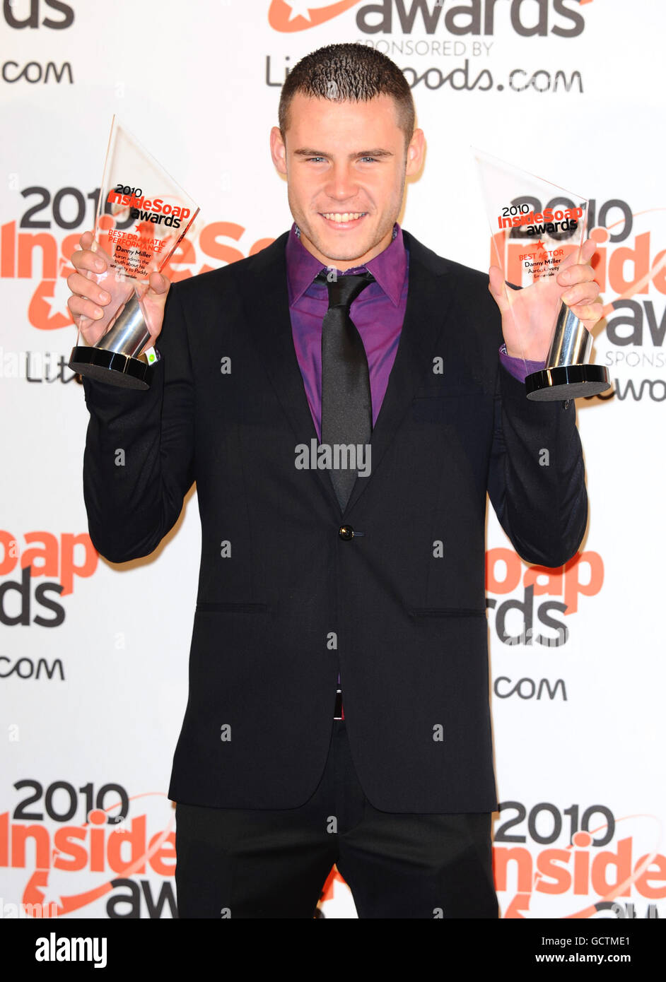 Danny Miller at the 2010 Inside Soap Awards, held at Shaka Zulu in ...