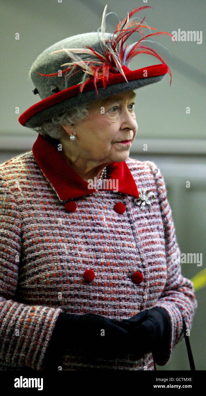 Queen Elizabeth II during a tour of the Wilkin and Son's Jam factory in ...
