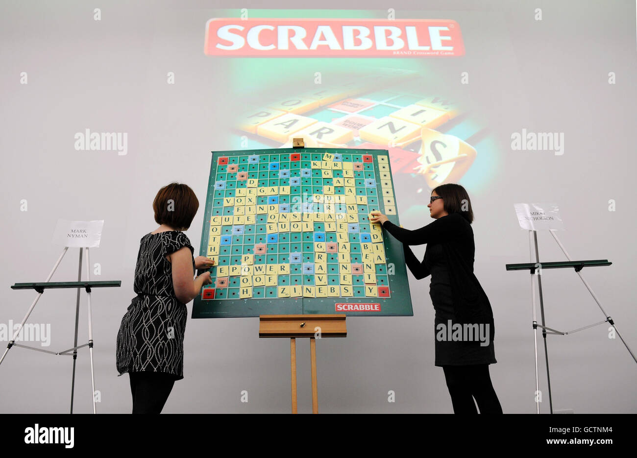 Assistants in the auditorium at the National Scrabble Championship ...