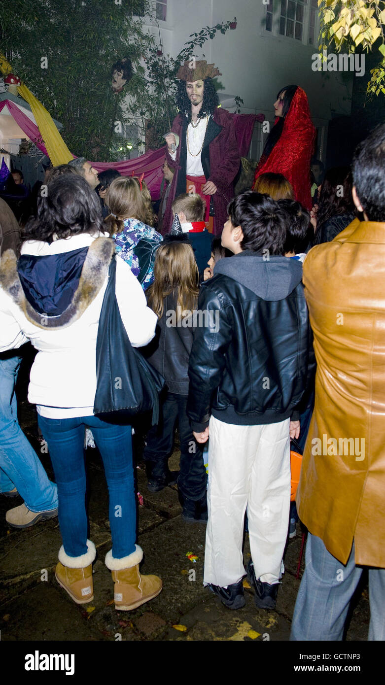 A general view of the outside of Jonathan Ross's house in Hampstead ...