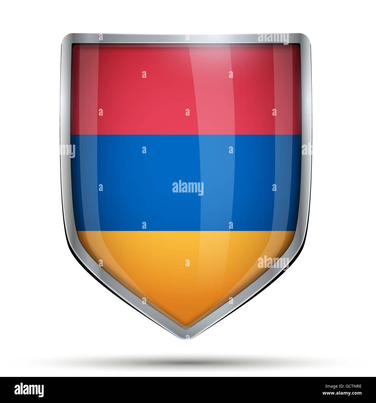 Shield with flag Armenia Stock Vector Image & Art - Alamy