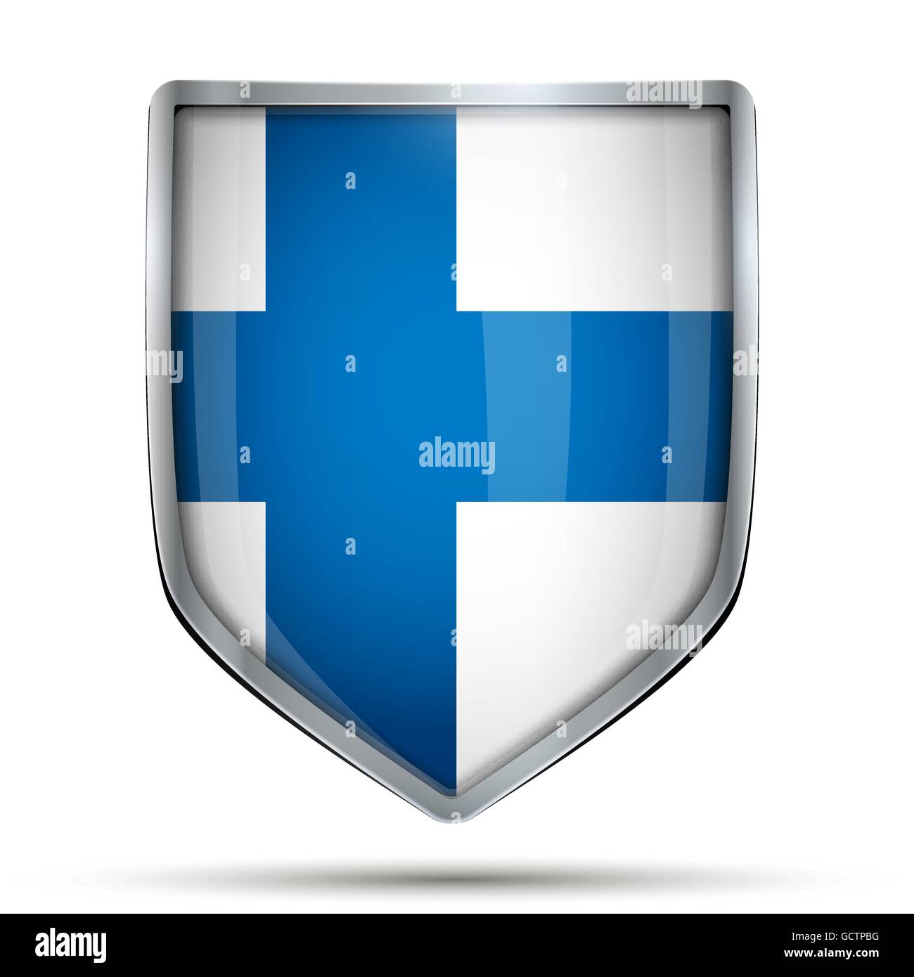 Shield with flag Finland Stock Vector Image & Art - Alamy