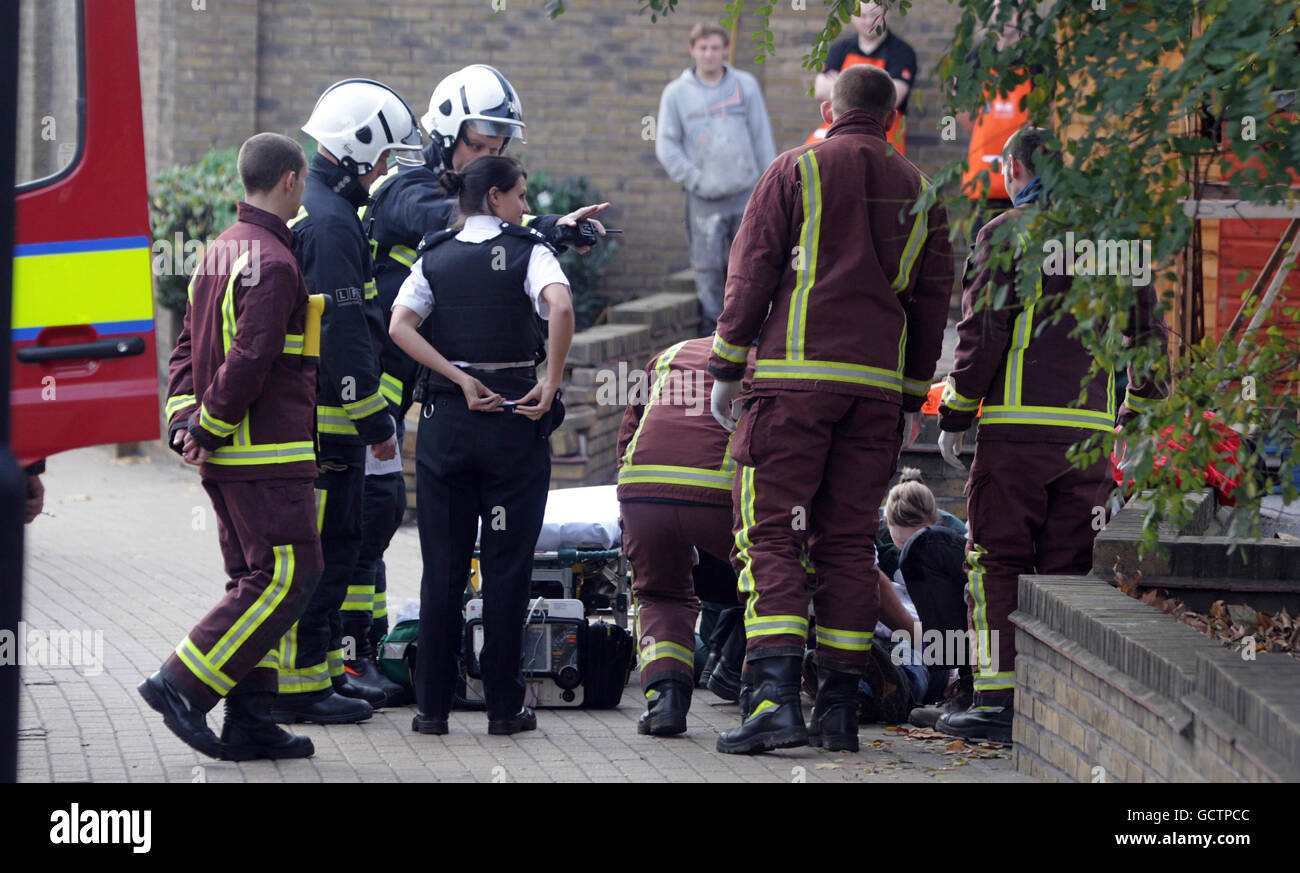 Firefighters on strike Stock Photo - Alamy