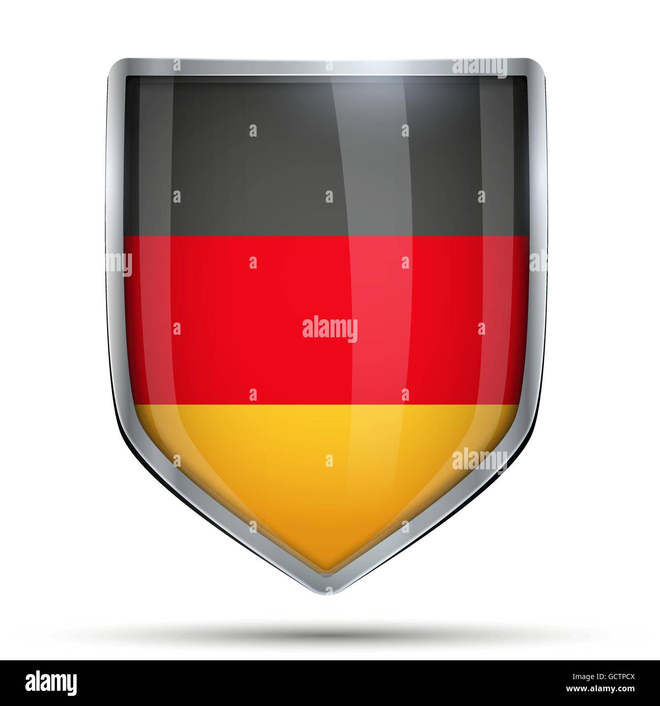 Shield with flag Germany Stock Vector Image & Art - Alamy