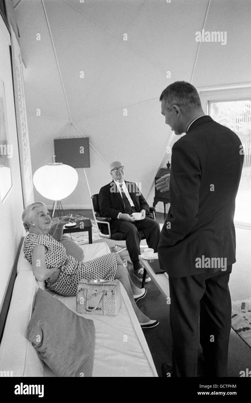 Architect, engineer, and inventor R. Buckminster Fuller, 1964. He is ...
