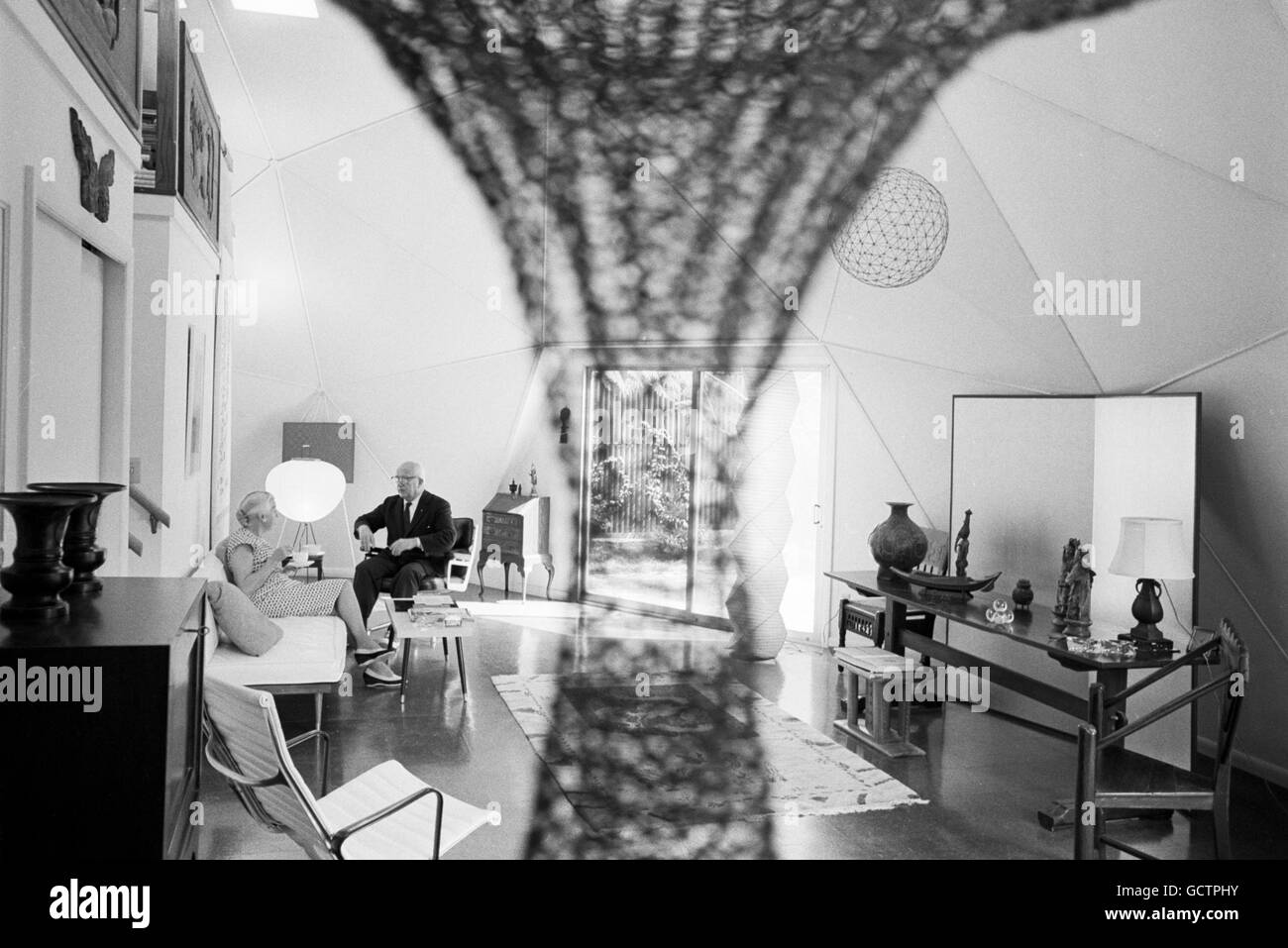 Architect, engineer, and inventor R. Buckminster Fuller, 1964. He is ...