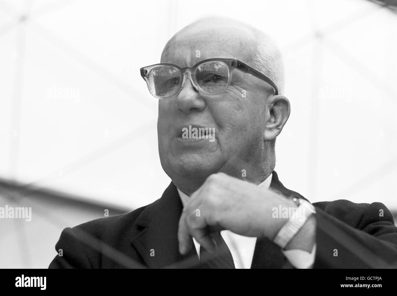 Architect, engineer, and inventor R. Buckminster Fuller, 1964. He is ...