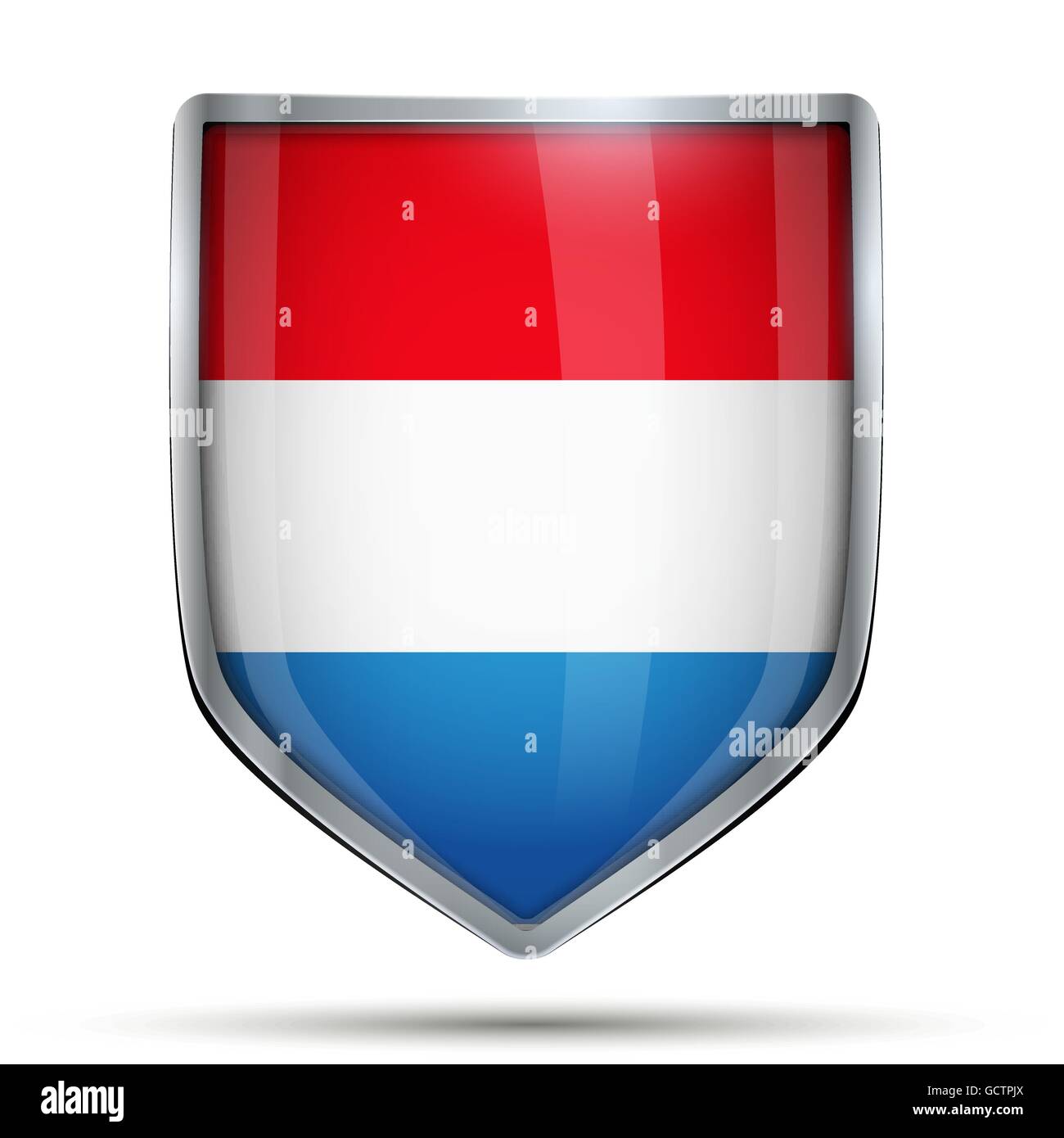 Shield with flag Netherlands Stock Vector Image & Art - Alamy